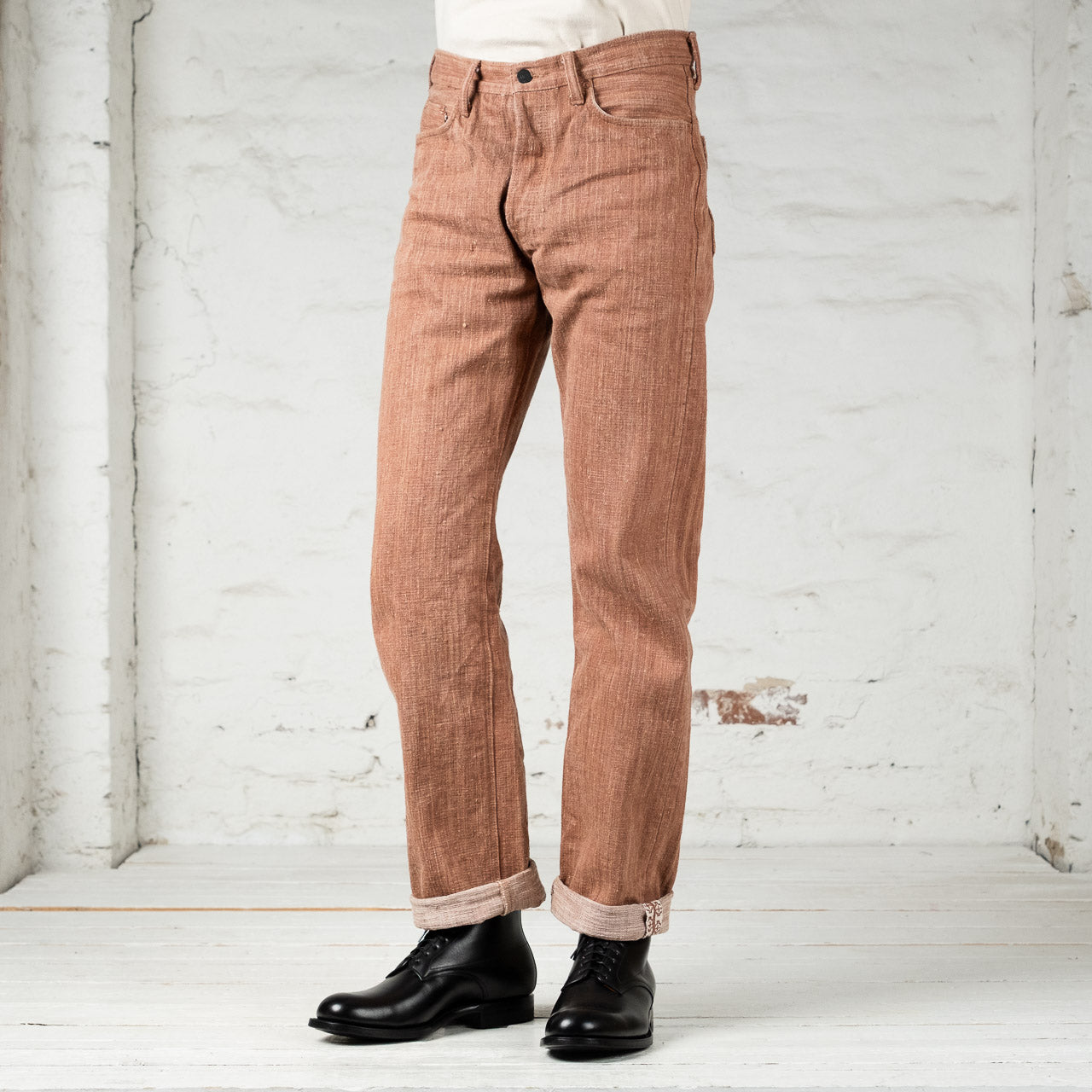 SP-110 45th Anniversary 16 oz. Kakishibu Dye Regular Straight Braun