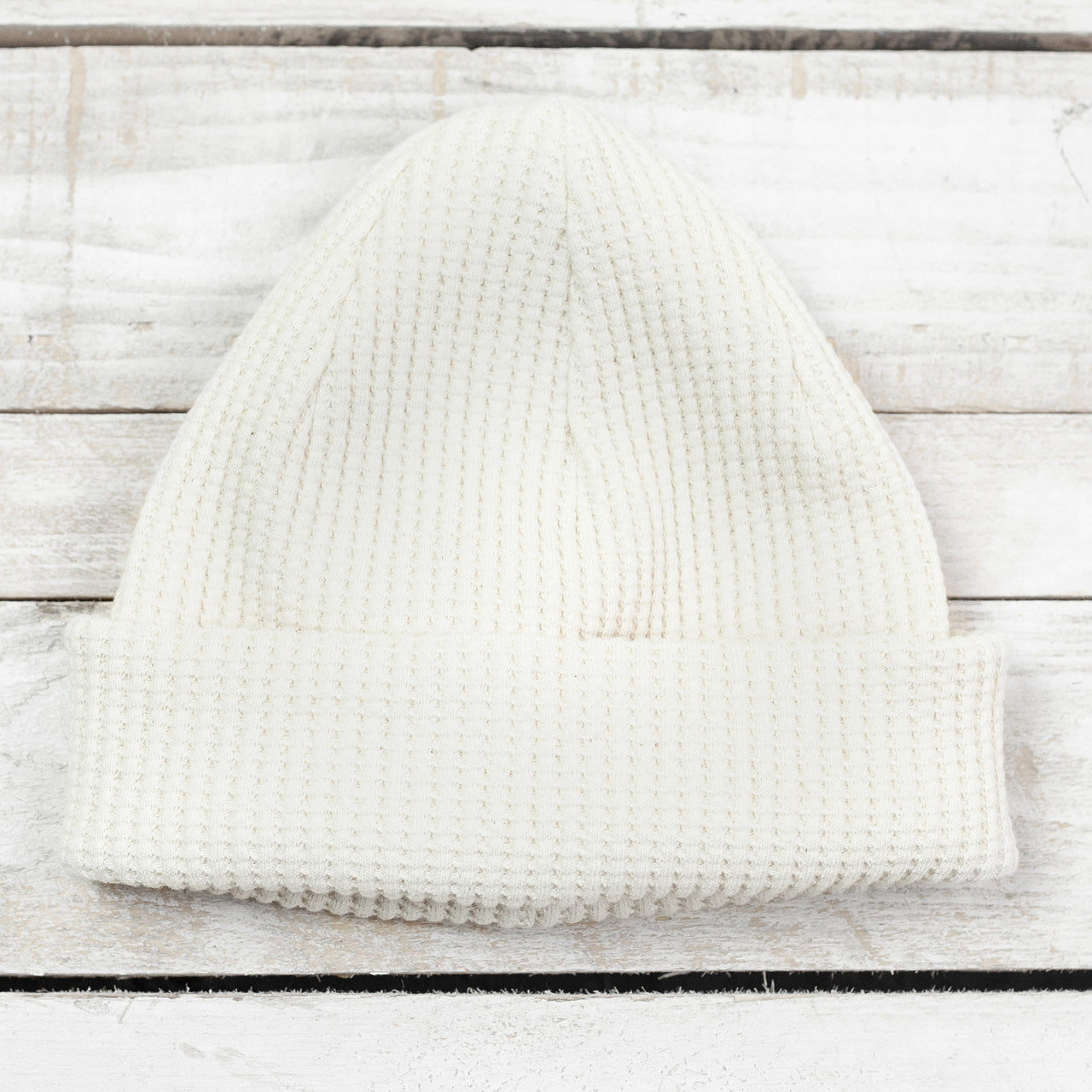 Jackman Waffle Knit Cap Ivory