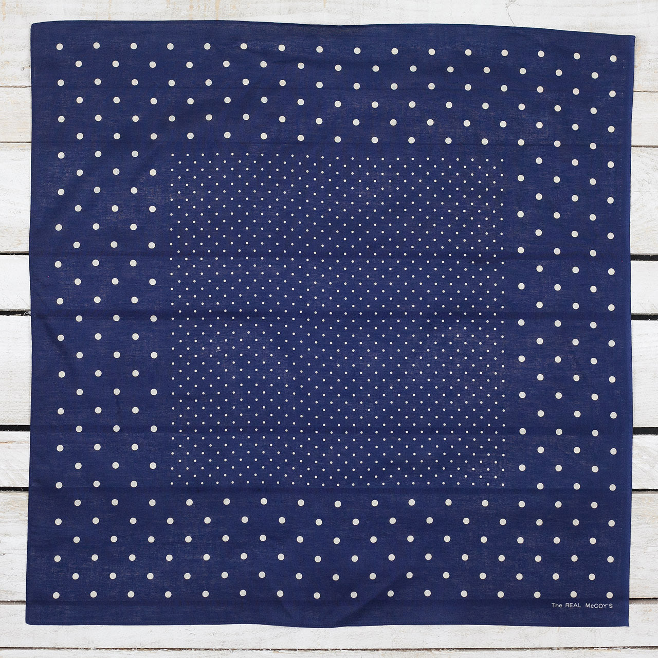 THE REAL McCOY'S Bandana "Dot" Navy