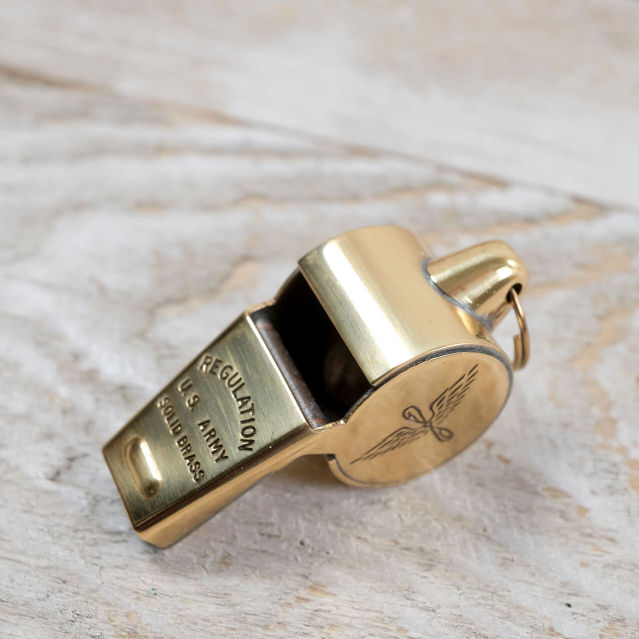 THE REAL McCOY'S Aviator's Whistle Brass